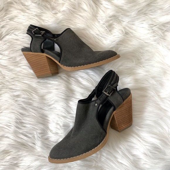 Reba | Shoes | Reba Gray Fabric Booties | Poshmark